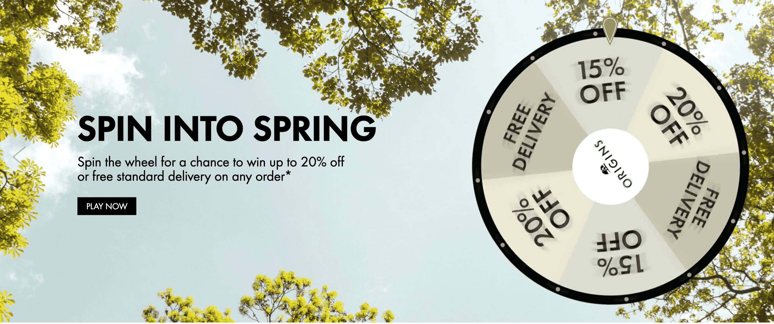 Origins Skincare Spin The Wheel Offer | Love Discount Vouchers