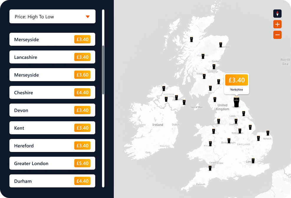 The Cheapest (and Most Expensive!) Counties for a Pint of Guinness this ...