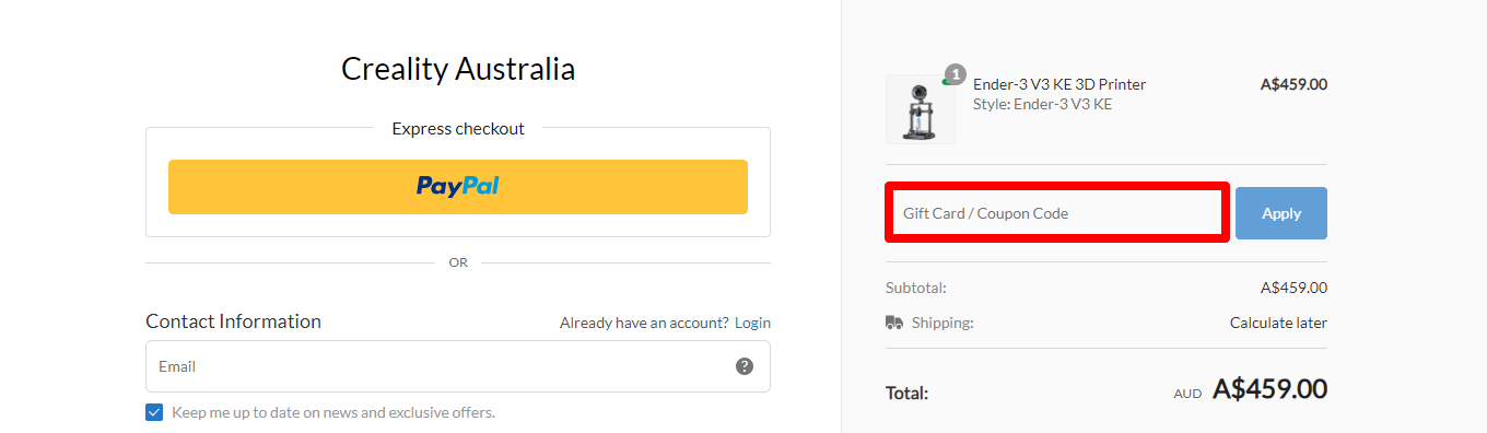 Verified AUD$80 Off | Creality Coupon Codes for