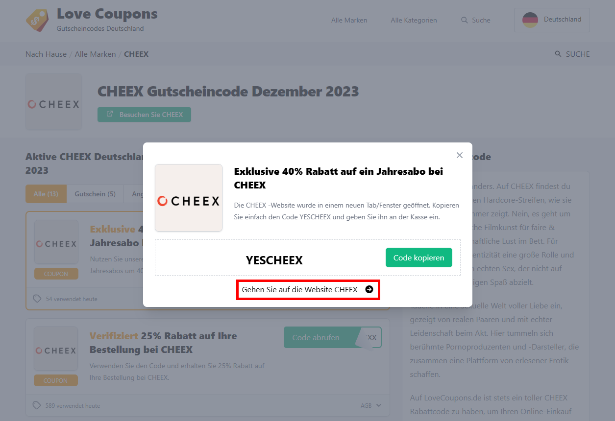 Exklusive 40% | CHEEX Gutschein und Rabattcode