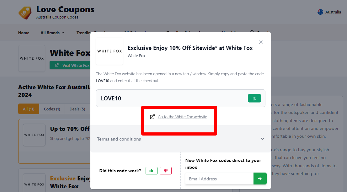Verified 15% off | White Fox Coupon and Promo Codes