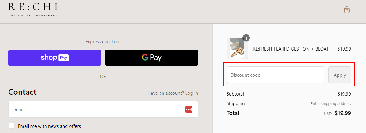 RE:CHI Coupon Codes May 2026 | Love Coupons