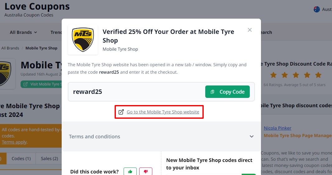 Mobile Tyre Shop Promo Codes | Verified $25 off | December 2025