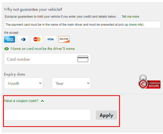 Europcar Coupon Codes For November 2023