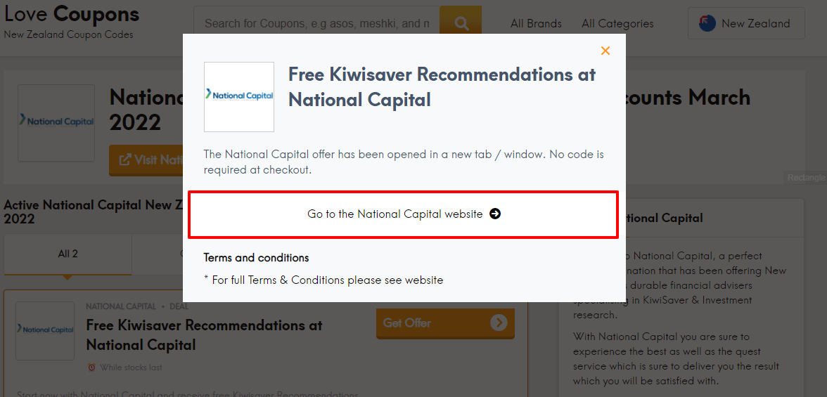 National Capital Promo Codes May 2026