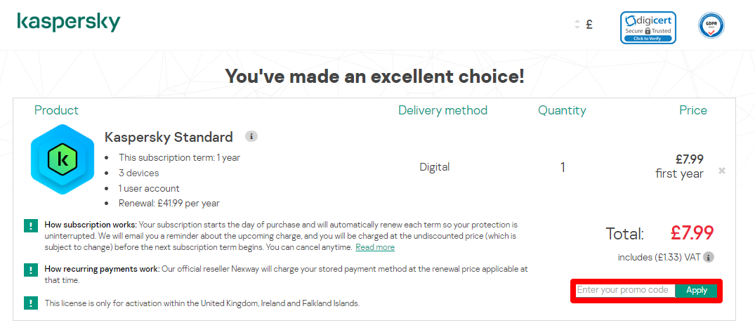 Kaspersky Promo Code December 2025