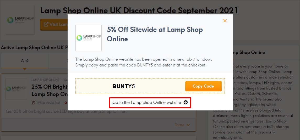 10% Off | Lamp Shop Online Discount Code July 2025