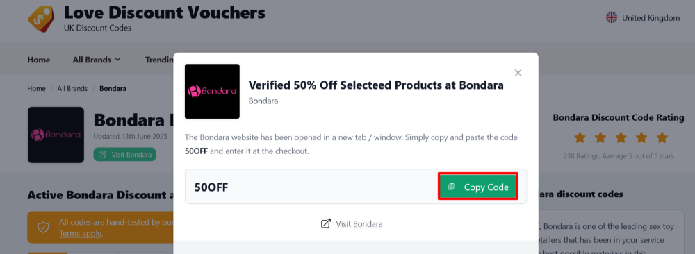 Bondara Promo - 25% Off Selected Products in June 2026