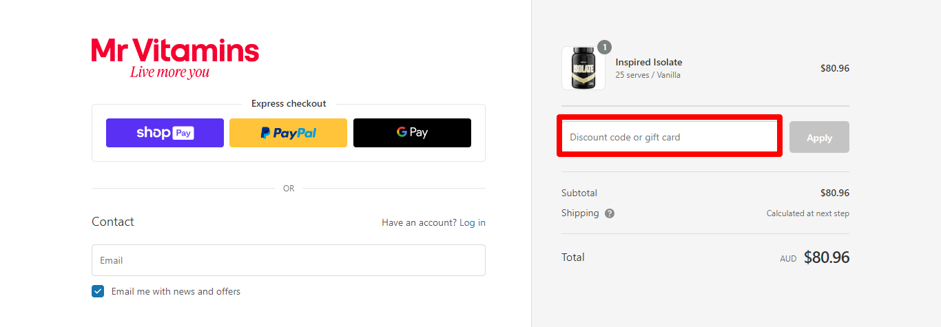 Verified 10% Off | Mr Vitamins Coupon Codes for