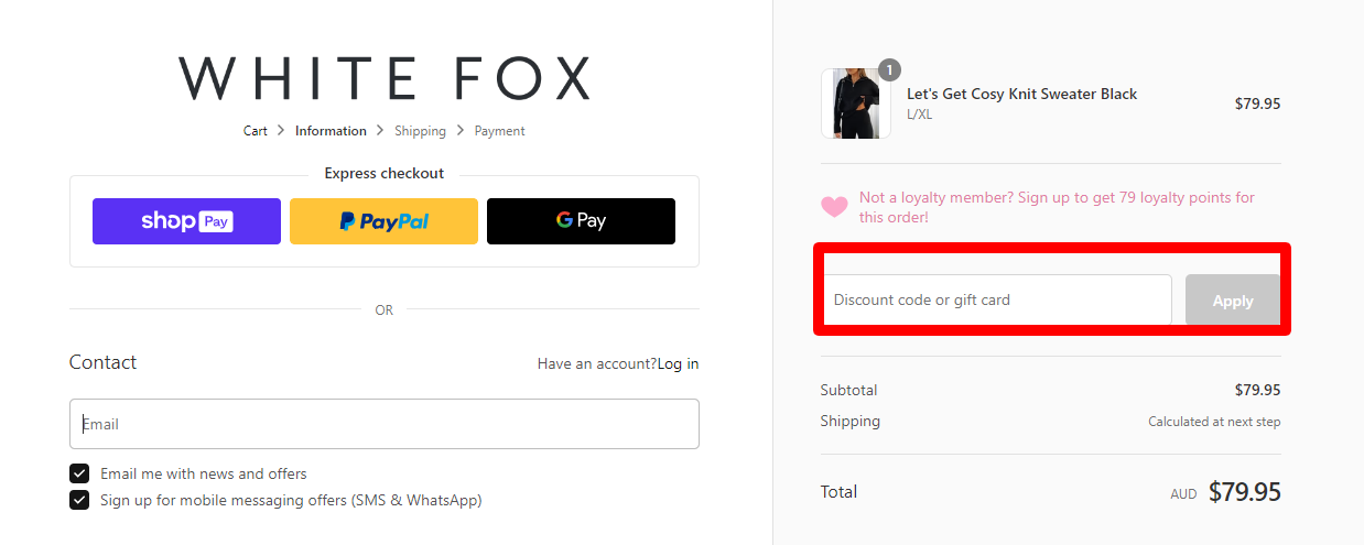 Verified 15% off | White Fox Coupon and Promo Codes