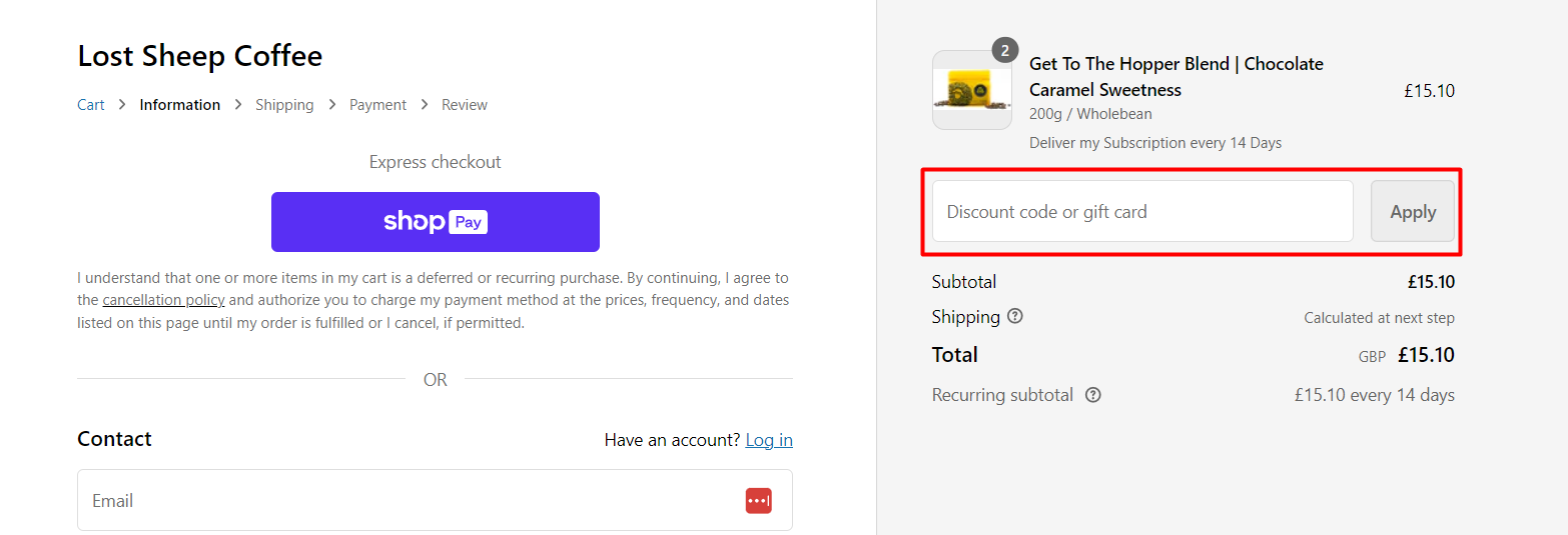 Lost Sheep Coffee Discount Code October 2024