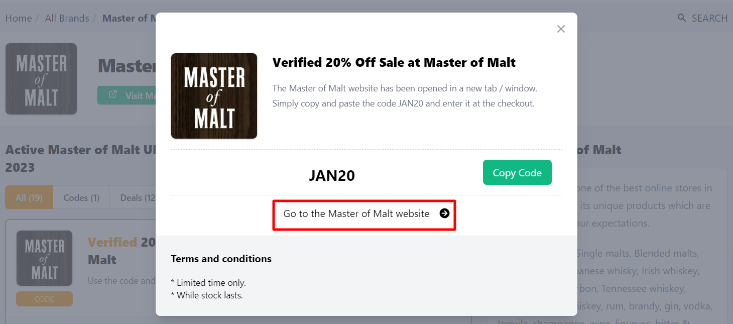 Verified 20% off | Master of Malt Promo Codes October 2025