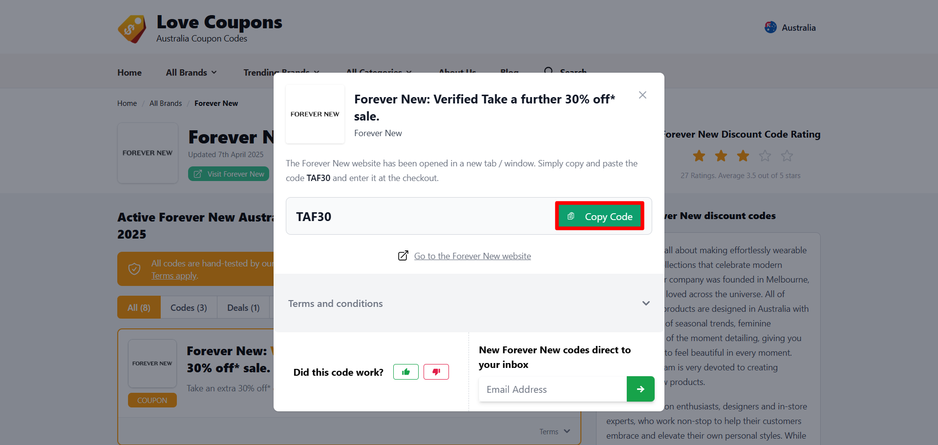 Exclusive 5% off | Forever New Promo Code | December 2025