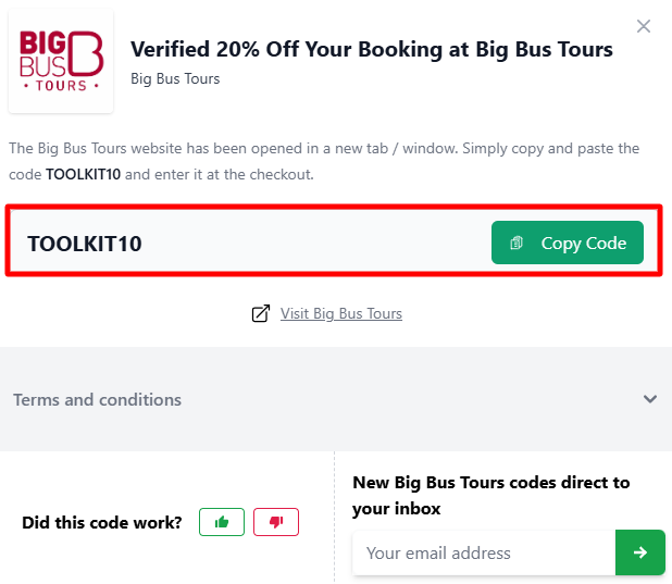 15% Off | Big Bus Tours Discount Codes | June 2026