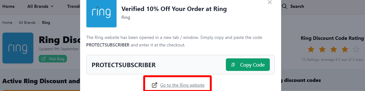 Ring Discount Code September 2025 | Verified 10% Off