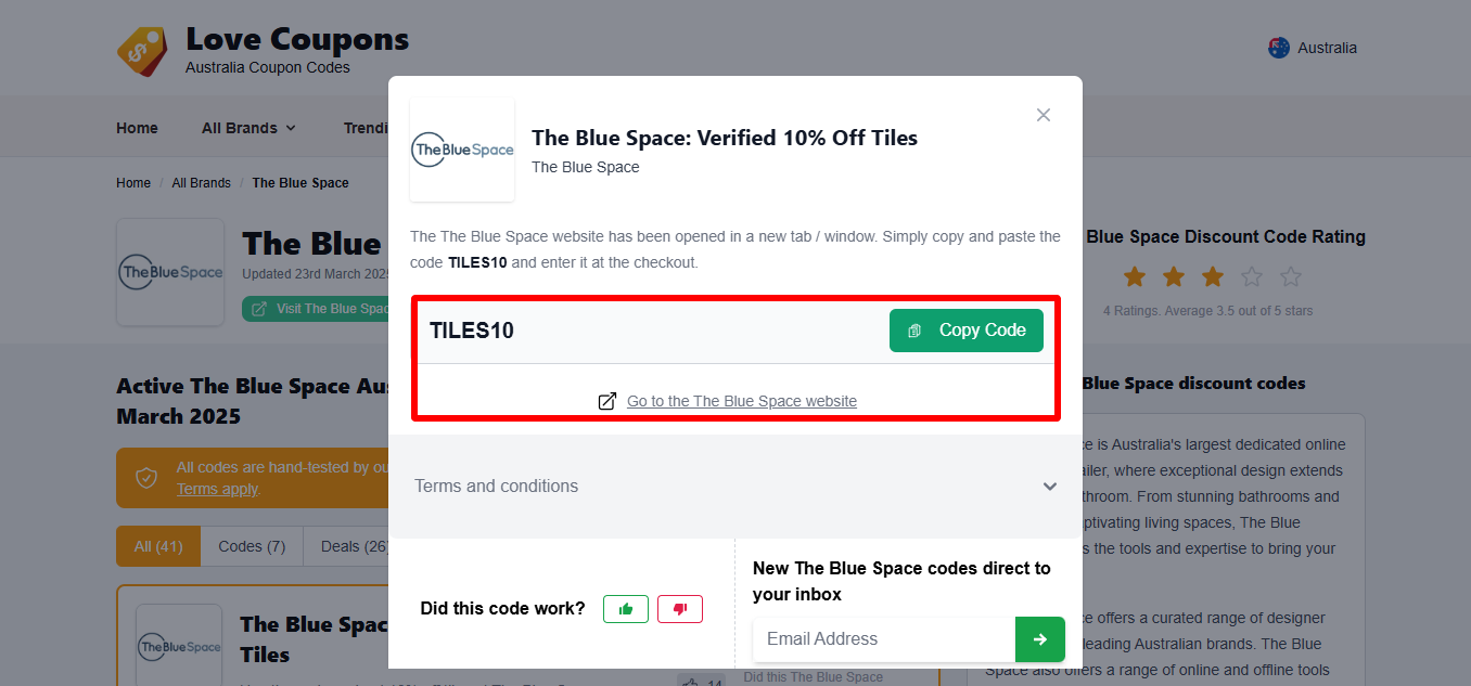 Verified 10% Off | The Blue Space promo code | The Blue Space discount ...