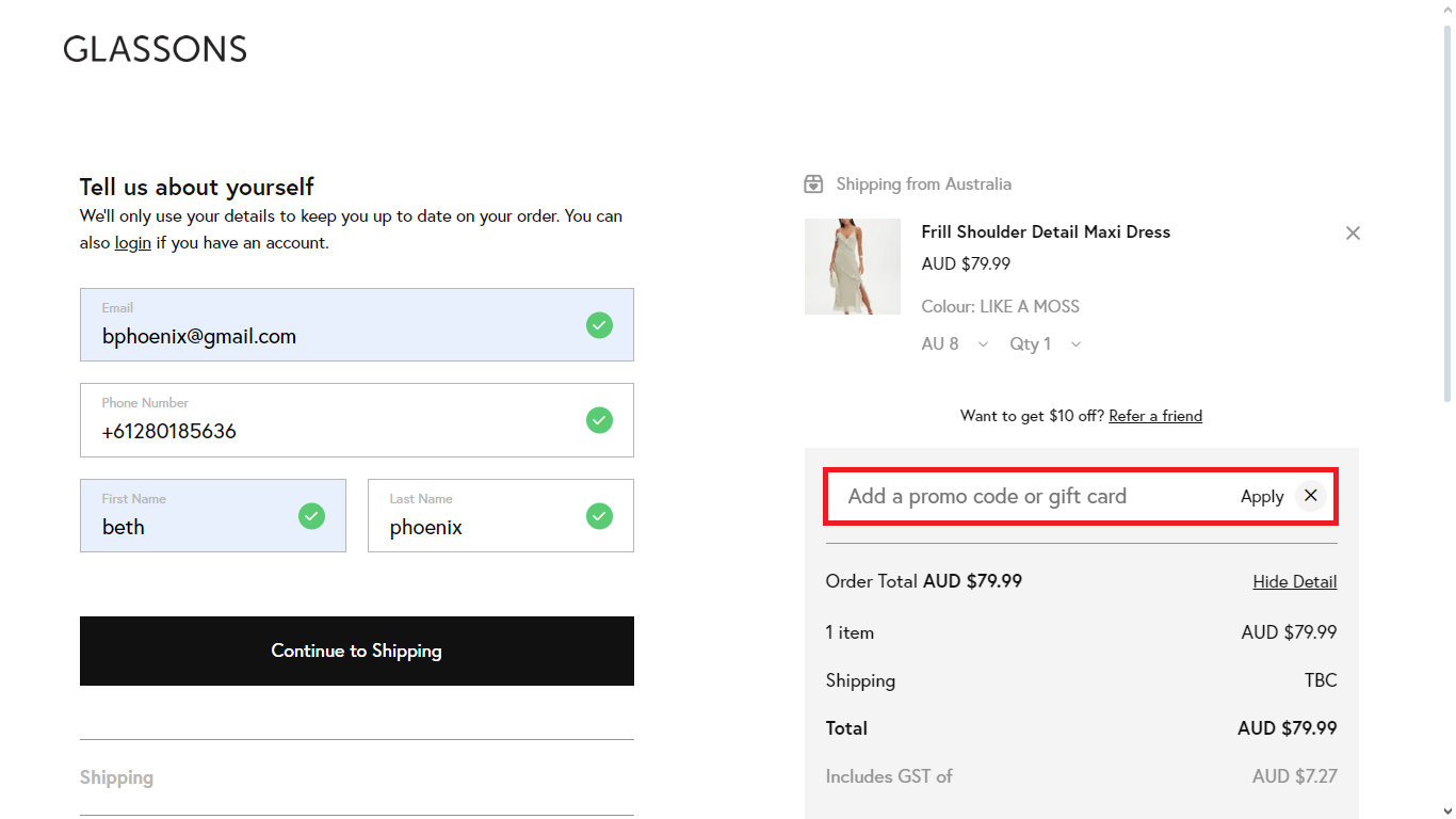 60% Off | Glassons Coupon Codes for December 2025
