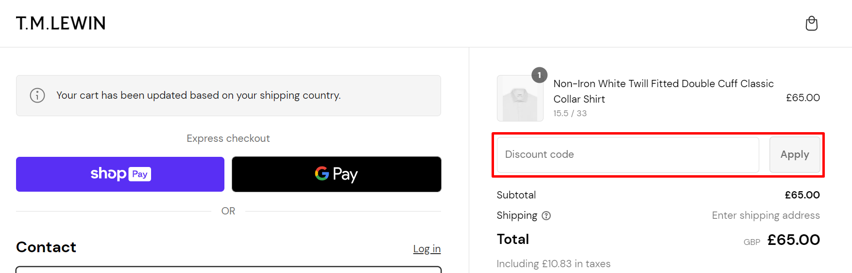 25% Off | T.M.Lewin Discount Code October 2024