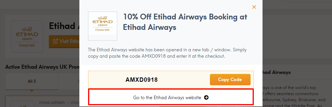 Etihad Airways Discount Code April 2025