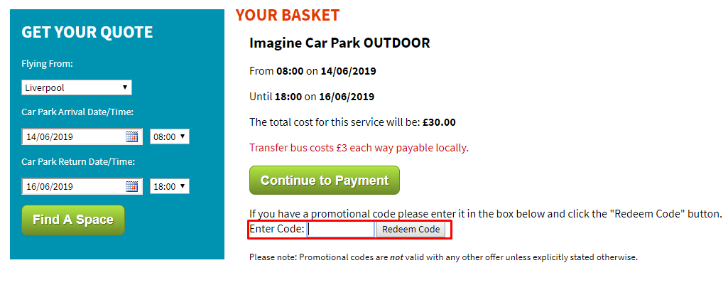 Park and Go Discount Code October 2025