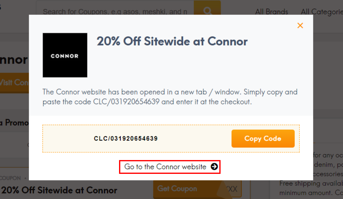 Connor Promo Codes June 2023