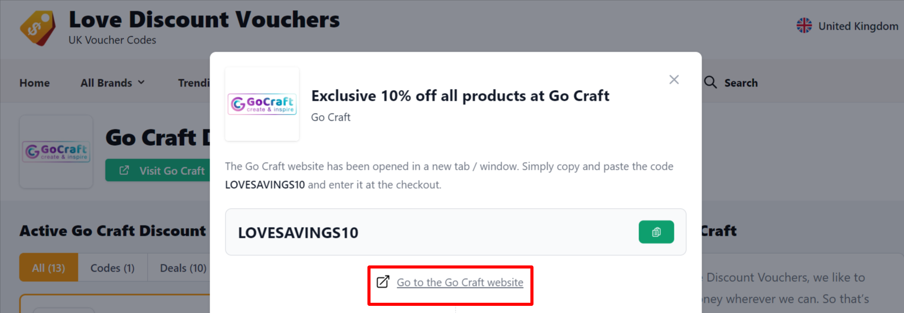 Go Craft Discount: 10% Off All Products | May 2026