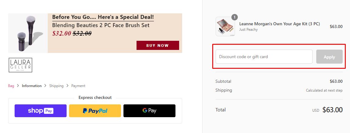 Laura Geller Coupon - Extra 25% Off in May 2026