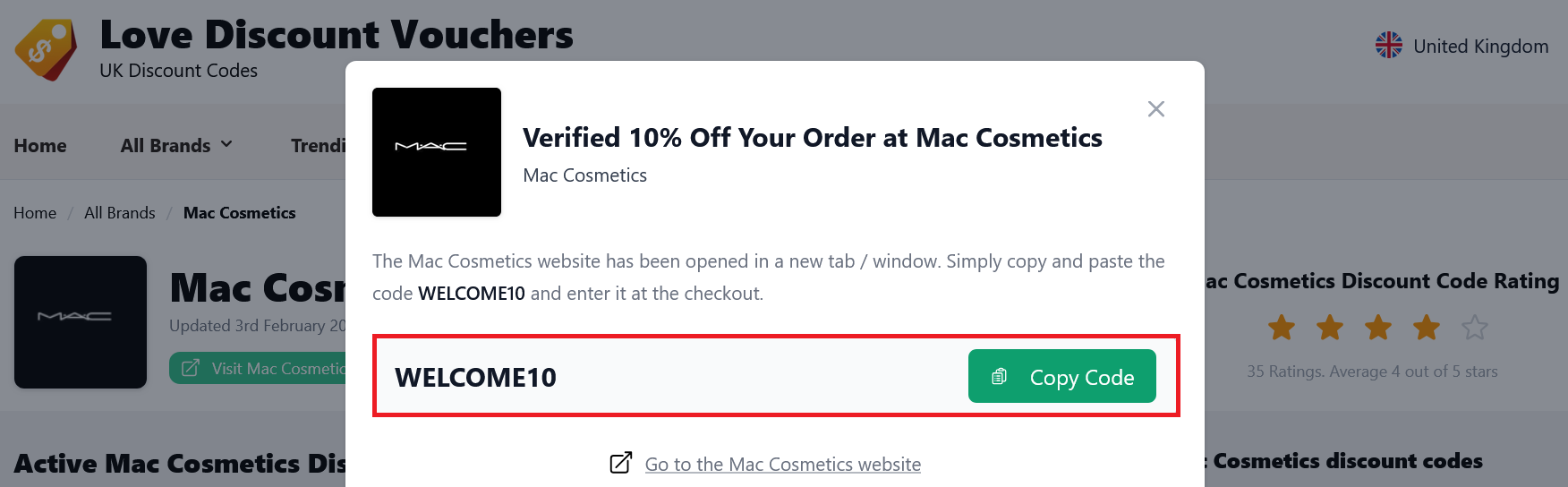 Verified 10% off | Mac Cosmetics Discount Code
